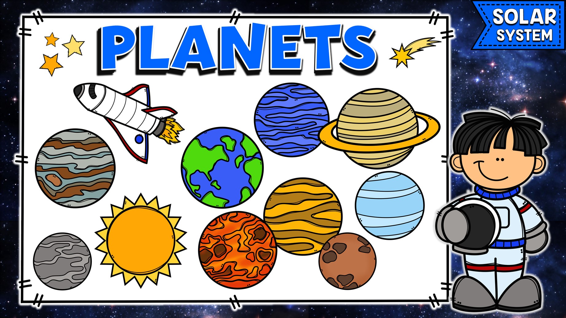 LOS PLANETAS EN INGLÉS Y ESPAÑOL - Inglés Paso a Paso