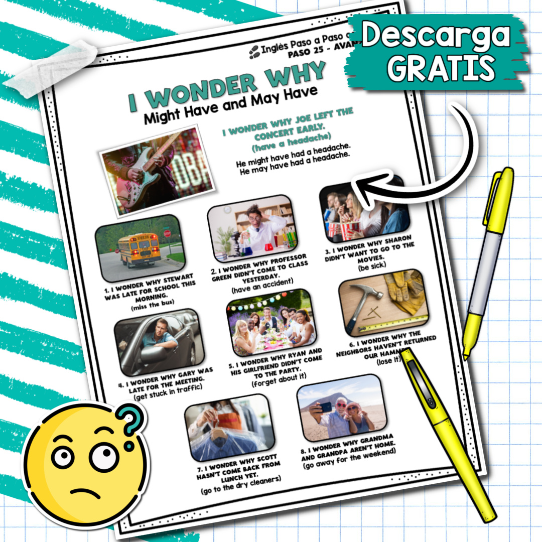 PERFECT MODALS MIGHT HAVE AND MAY HAVE - Inglés Paso a Paso