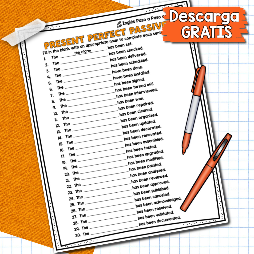 Present Perfect Passive - Presente Perfecto en la Voz Pasiva