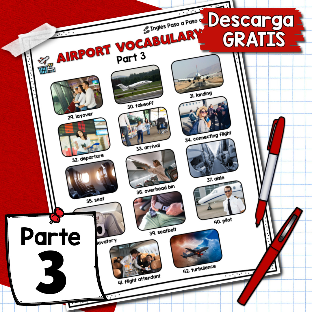 Inglés en el Aeropuerto: Vocabulario y Conversaciones