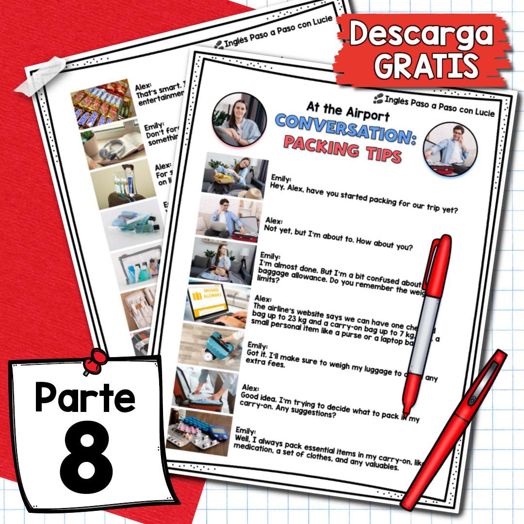 Inglés en el Aeropuerto: Vocabulario y Conversaciones