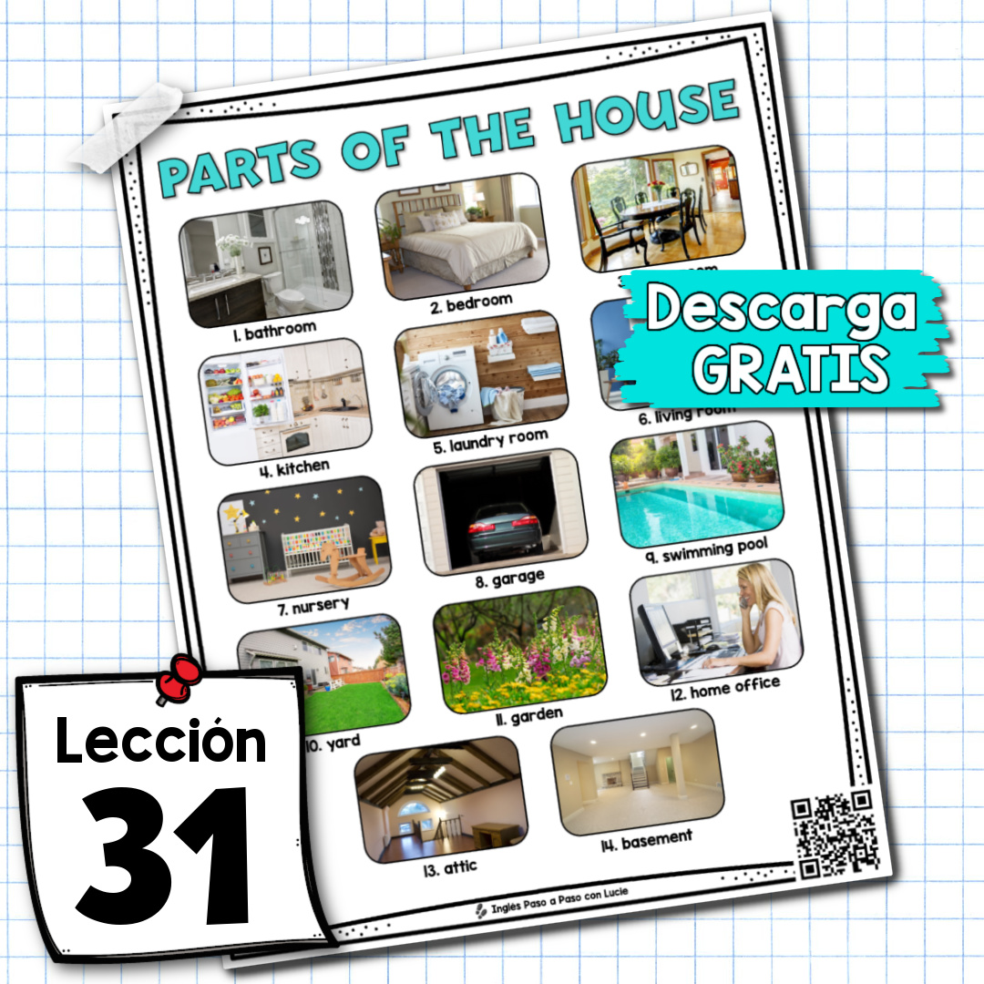 Vocabulario y Pronunciación de las Partes de la Casa en Inglés - Inglés ...