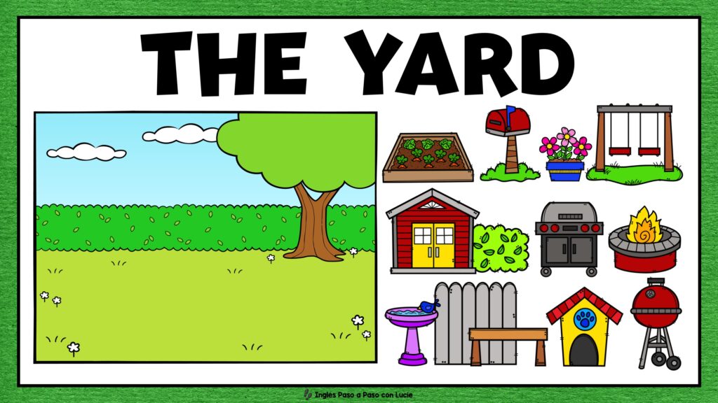 Lugares de la casa en inglés: The Yard – Vocabulario para principiantes ...